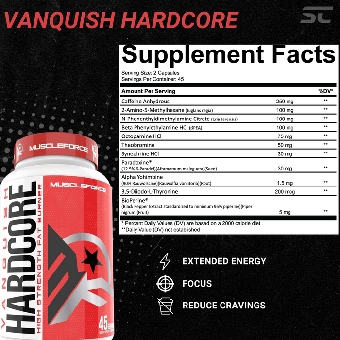 MuscleForce Hardcore Fat Burning Stack — Supplement City USA